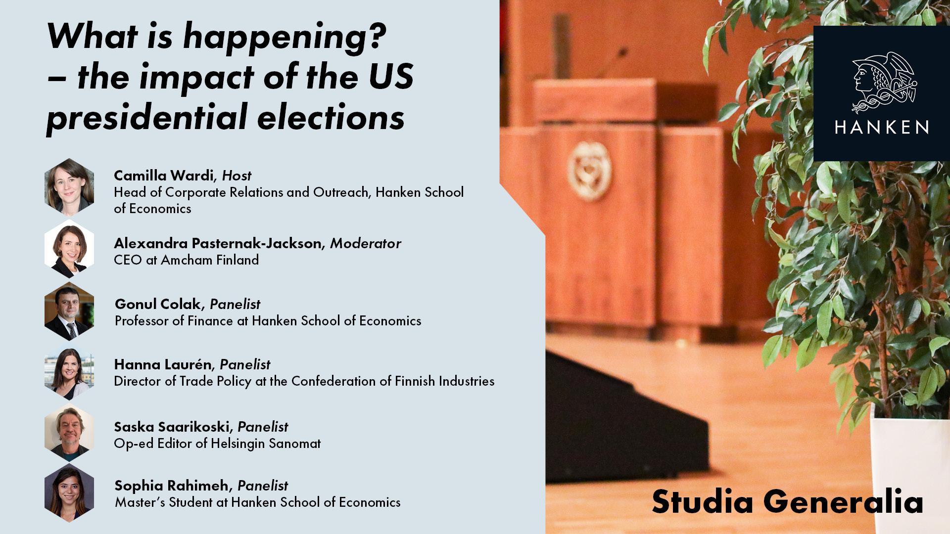 What is happening? – the impact of the US presidential elections | Hanken