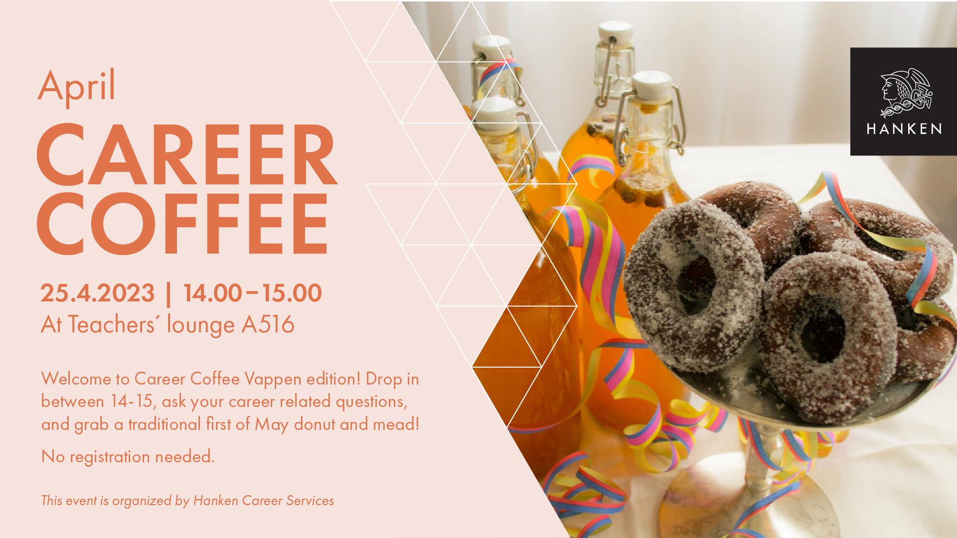 April Career Coffee with mead and donuts | Hanken