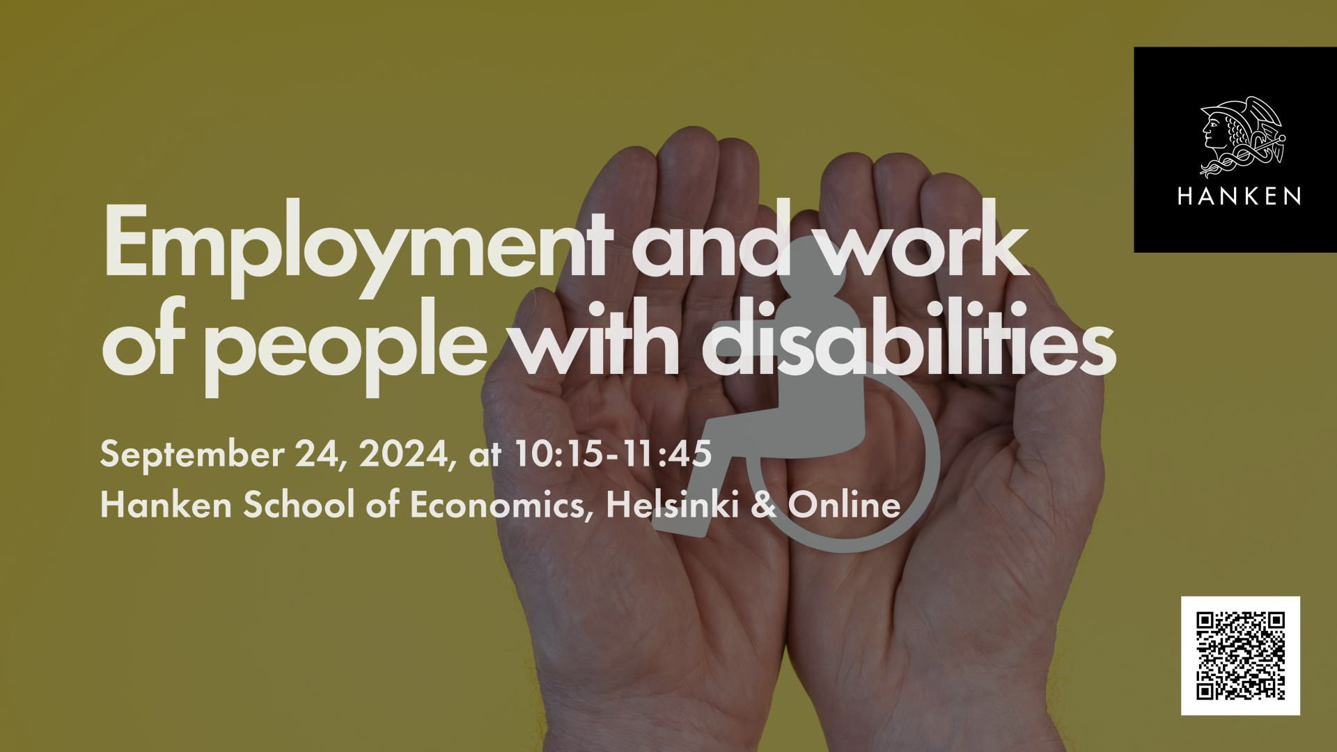 SDG week seminar: Employment and work of people with disabilities | Hanken
